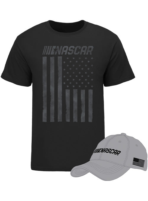 NASCAR American Flag Hat/Tee Combo | Pit Shop Official Gear
