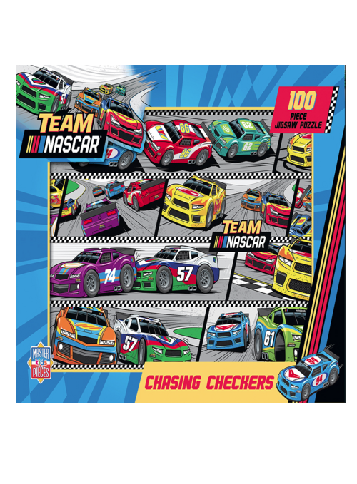 NASCAR Kids Chasing Checkers Puzzle | Pit Shop Official Gear